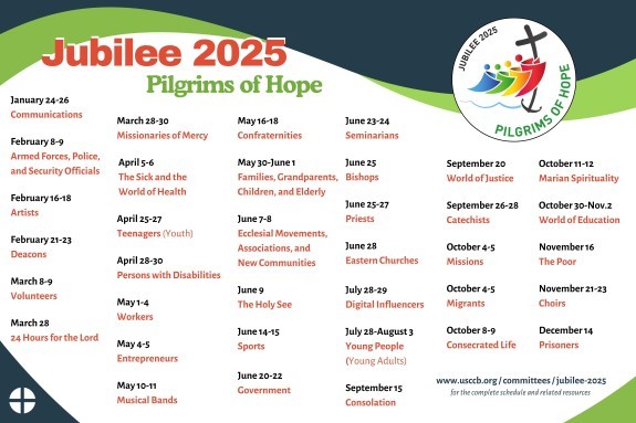 Jubilee 2025 Calendar | USCCB